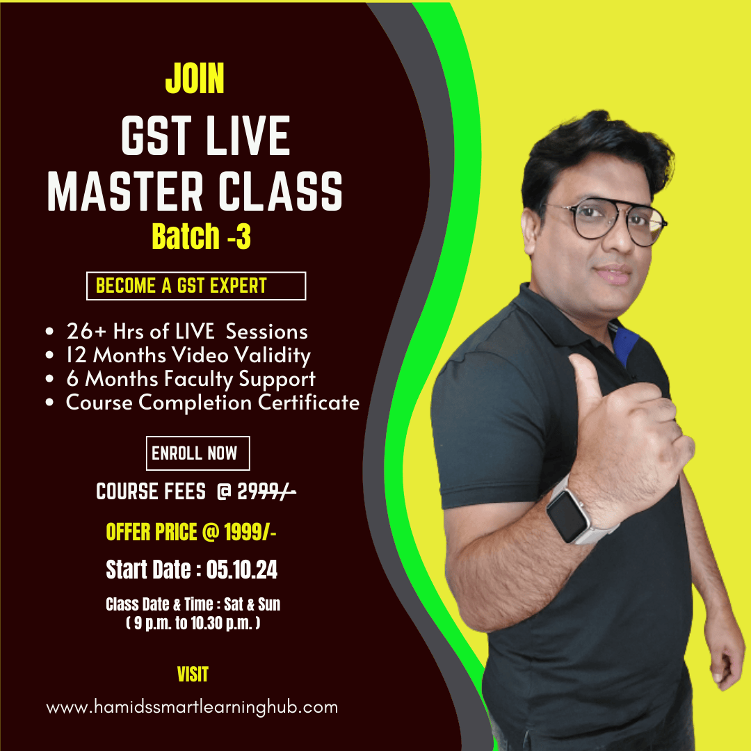 GST LIVE MASTER CLASS-BATCH 3